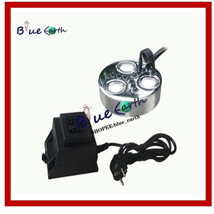 เครื่องทำควันเทียมตู้ปลา ยี่ห้อ HUIQI รุ่น HQ-306 เครื่องทำควัน 3 หัว พร้อมไฟ LED | Ninekaow.com