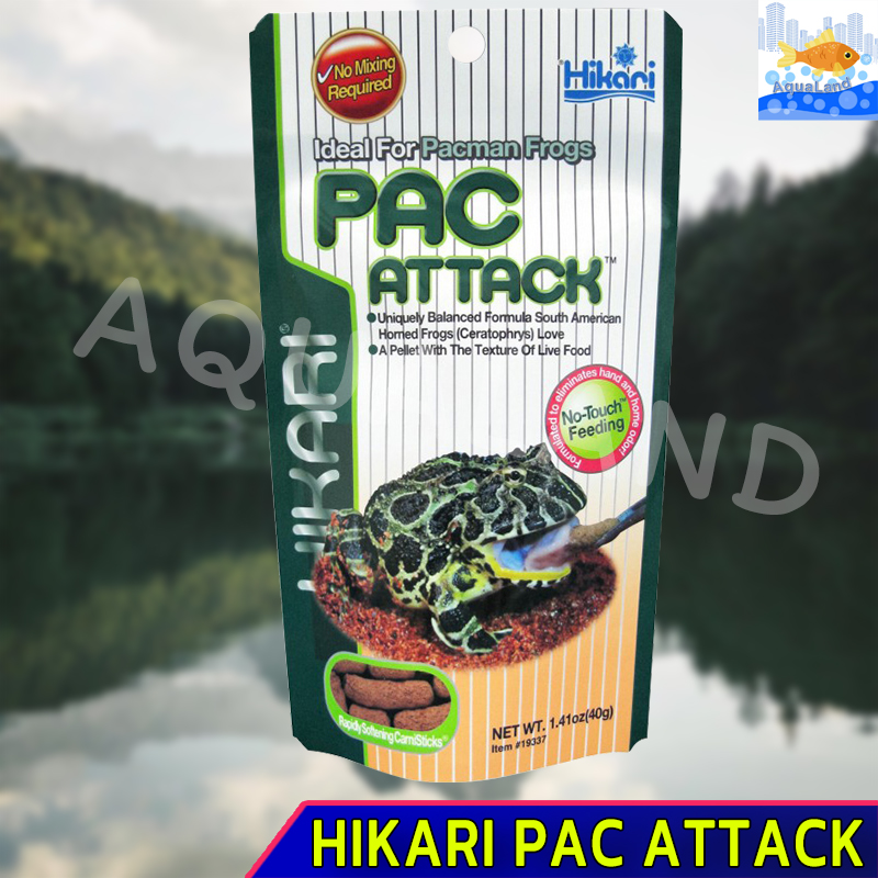 อาหารกบฮอร์นฟ็อค Hikari pac attack ชนิดแท่ง 40g. | Ninekaow.com
