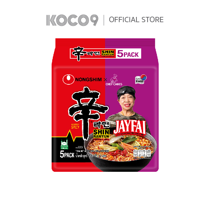 exp.3/1/2025 [แพ็ค 5 ซอง] New !!! Nongshim x เจ๊ไฝ แบบน้ำ SHIN RAMYUN ...