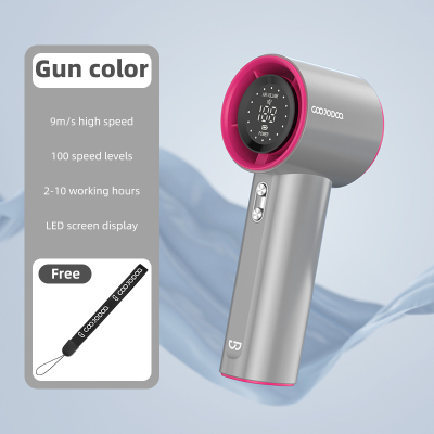 GOOJODOQ พัดลมมือถือ ความเร็วสูง แบบพกพา ทํางานเงียบ ปรับความเร็วได้ ...