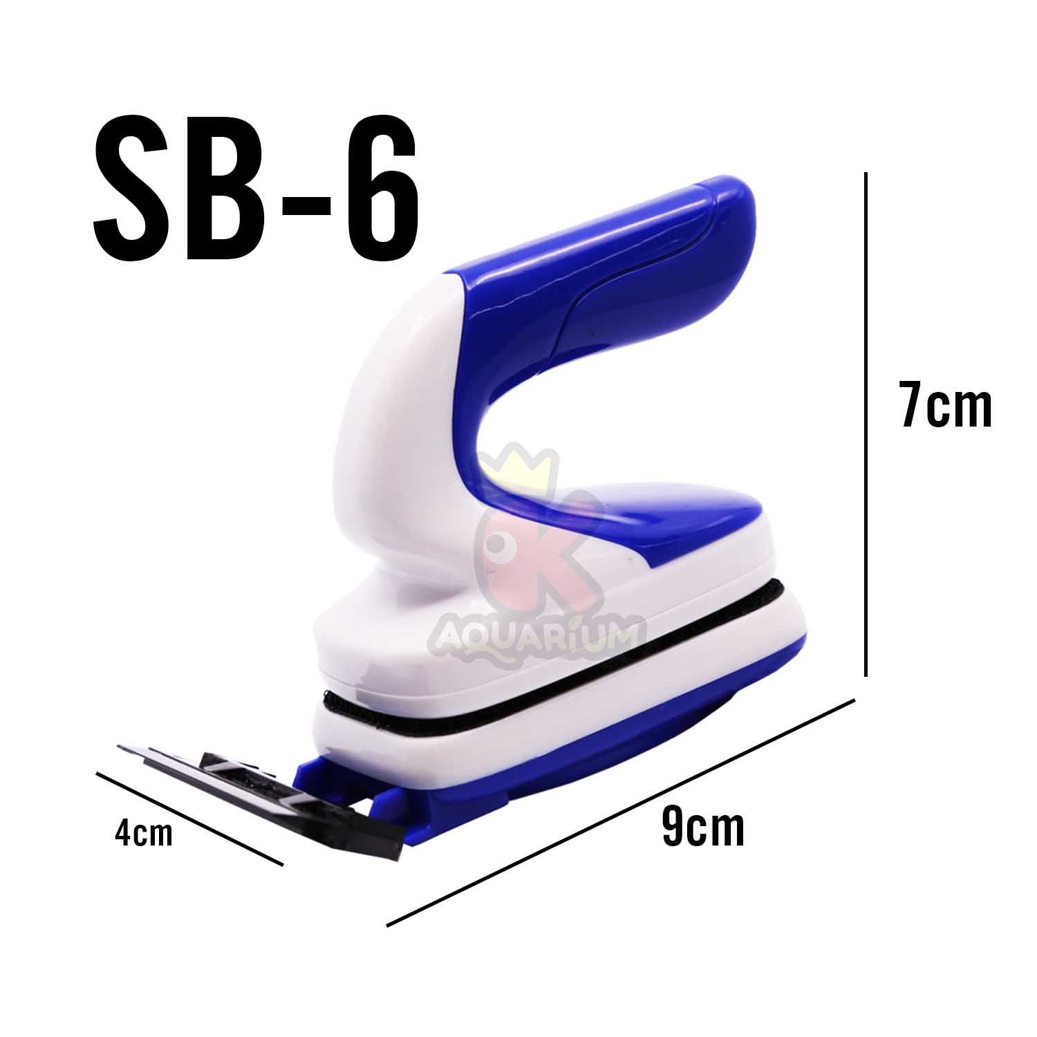 แปรงแม่เหล็กขัดตู้ปลาแบบมีด้ามจับ ยี่ห้อ SOBO รุ่น SB6 / SB8 / SB12 และ SB20 | Ninekaow.com