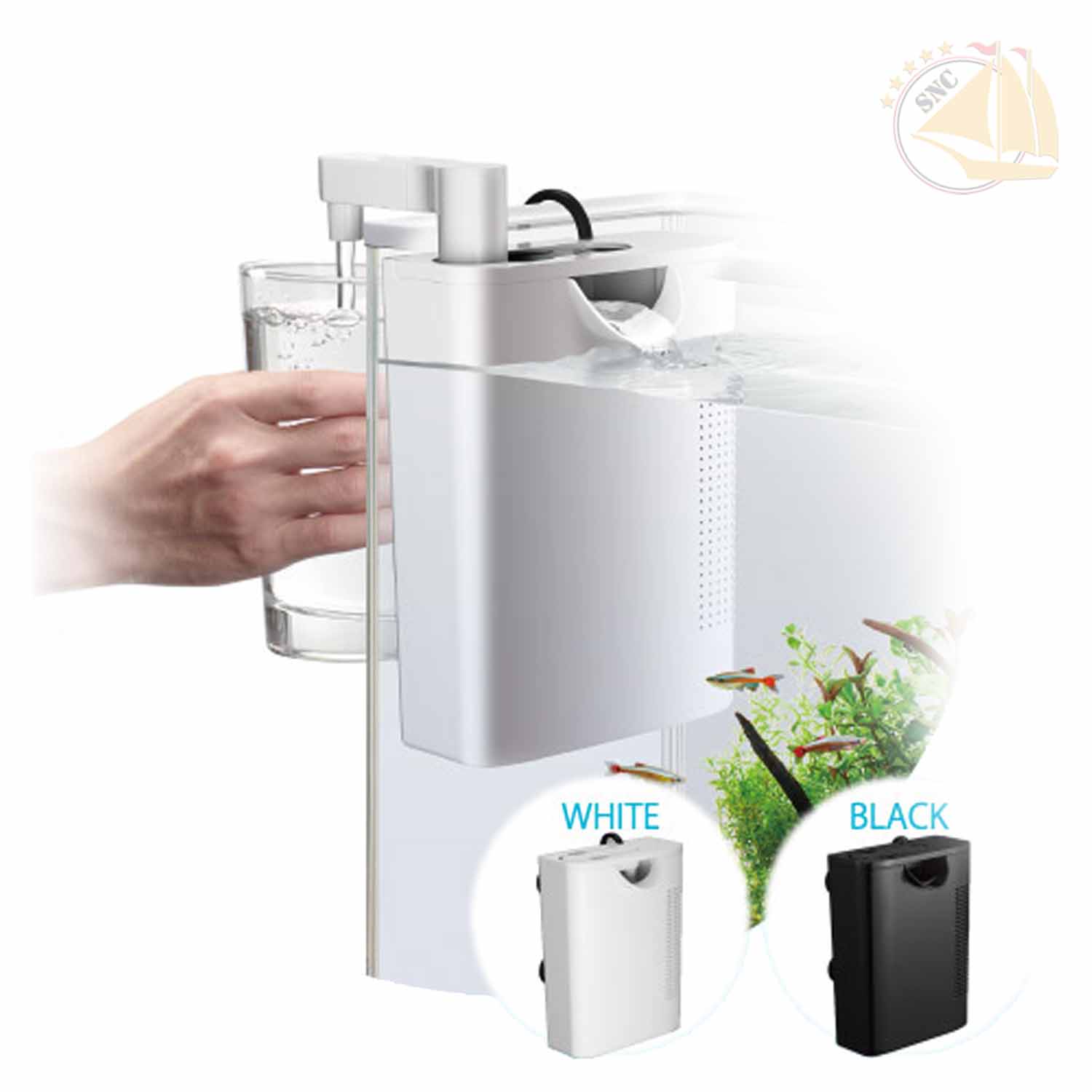 GEX RAKU FIL Slim กรองในตู้ปลา กำลังไฟ 3w เหมาะกับตู้ 26 ลิตร (สีขาว) | Ninekaow.com