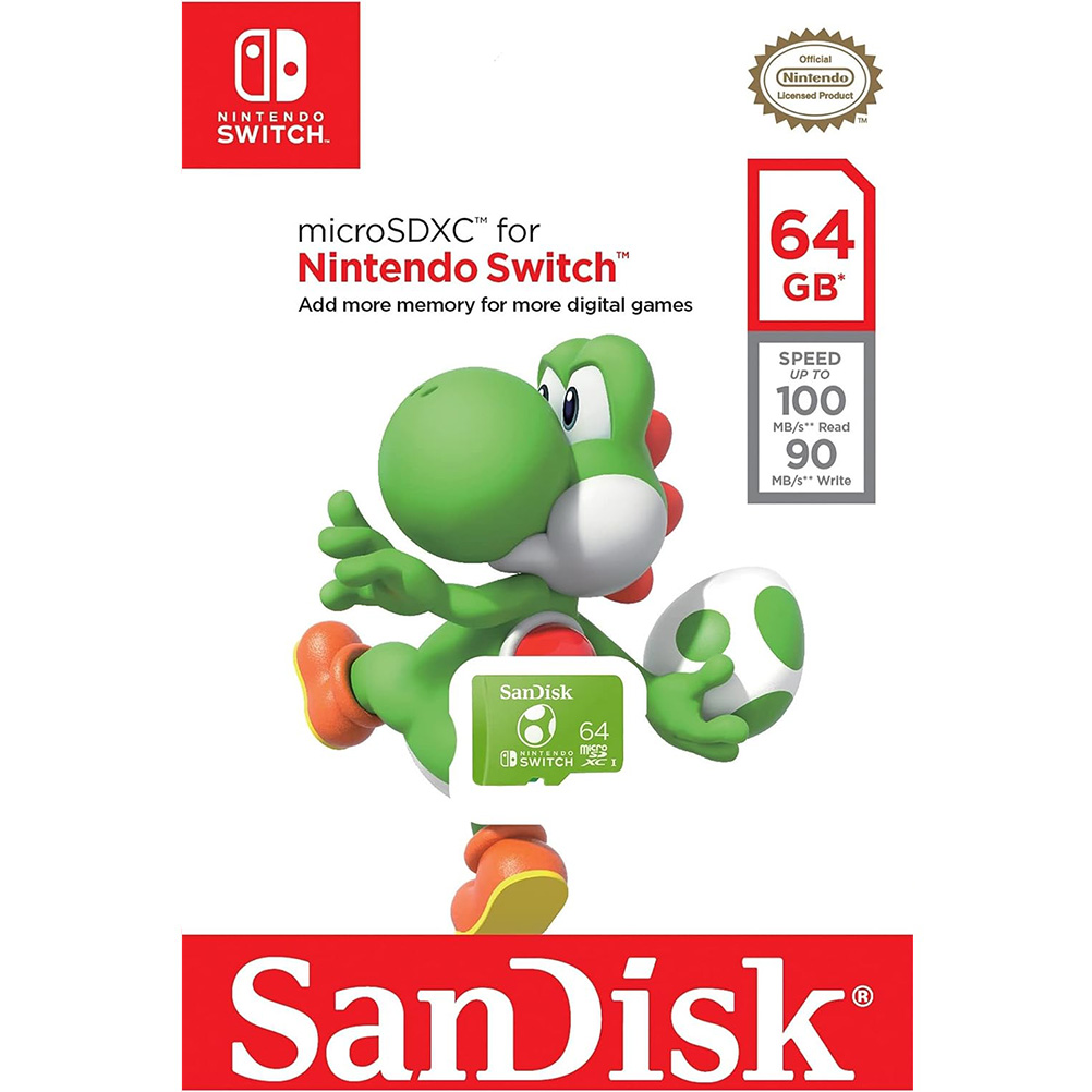 SanDisk microSDXC-Card for Nintendo Switch 64GB 128GB 256GB 512GB (เมม ...