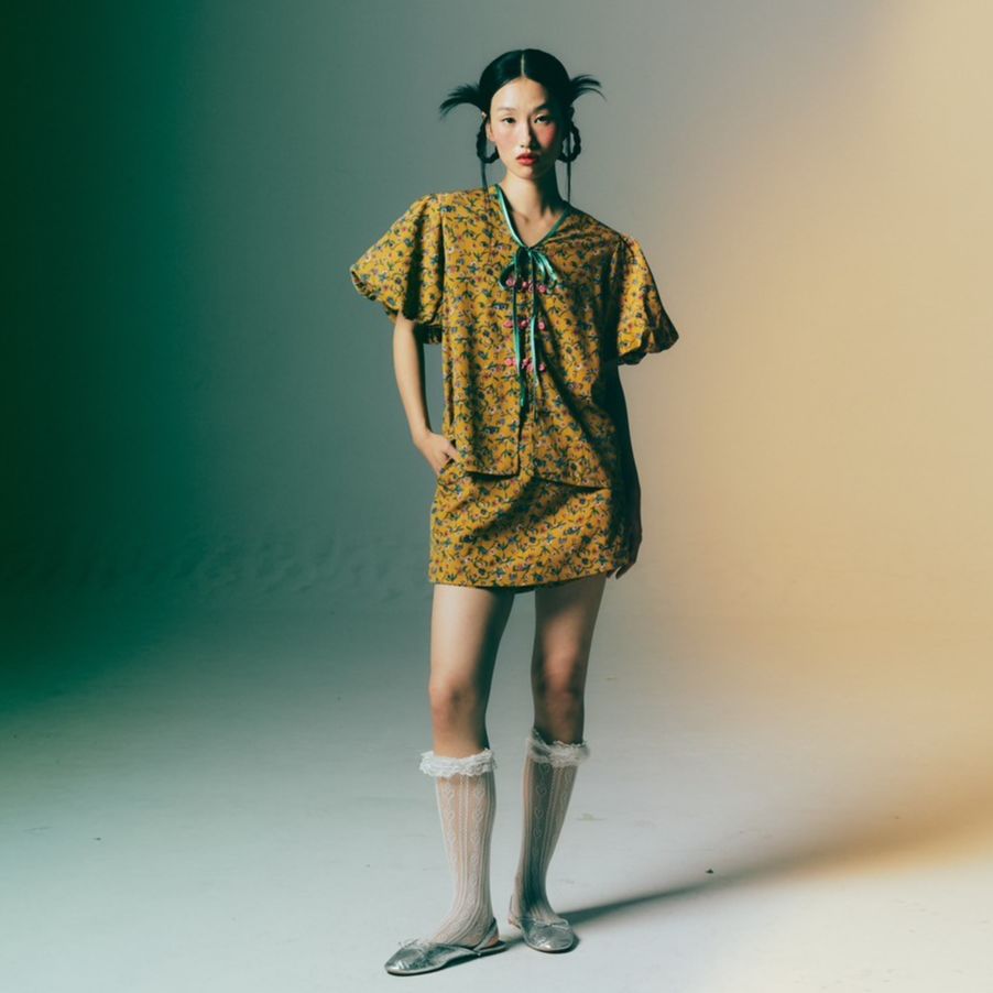 Endless Holiday Ming Top x Capital Skorts Golden