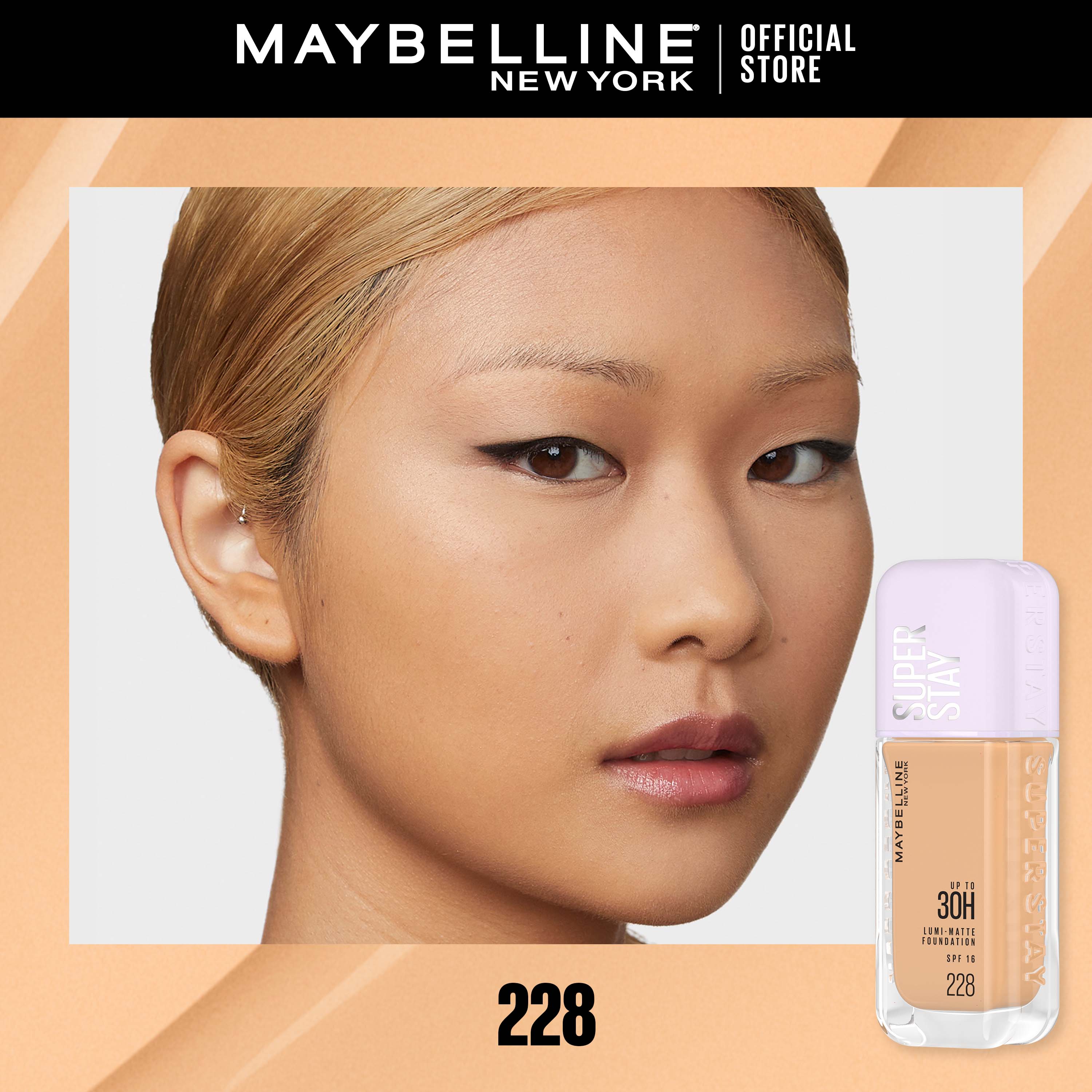 MAYBELLINE NEW YORK SUPERSTAY LUMIMATTE FOUNDATION 35ml รองพื้นเมย์ ...