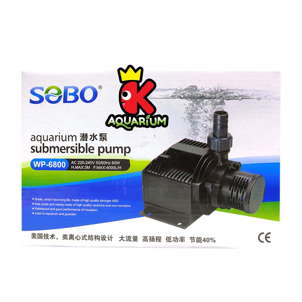 ปั้มน้ำ SOBO WP 6800/ WP 9800 ปั๊มน้ำตู้ปลา บ่อปลา | Ninekaow.com