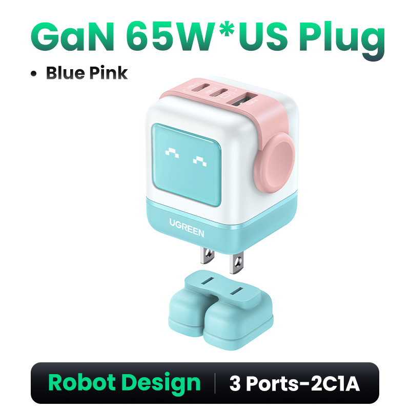 【Nexode】UGREEN Uno 65W RoboGaN Fast Mini Robot Charger RG for iPhone 16 ...