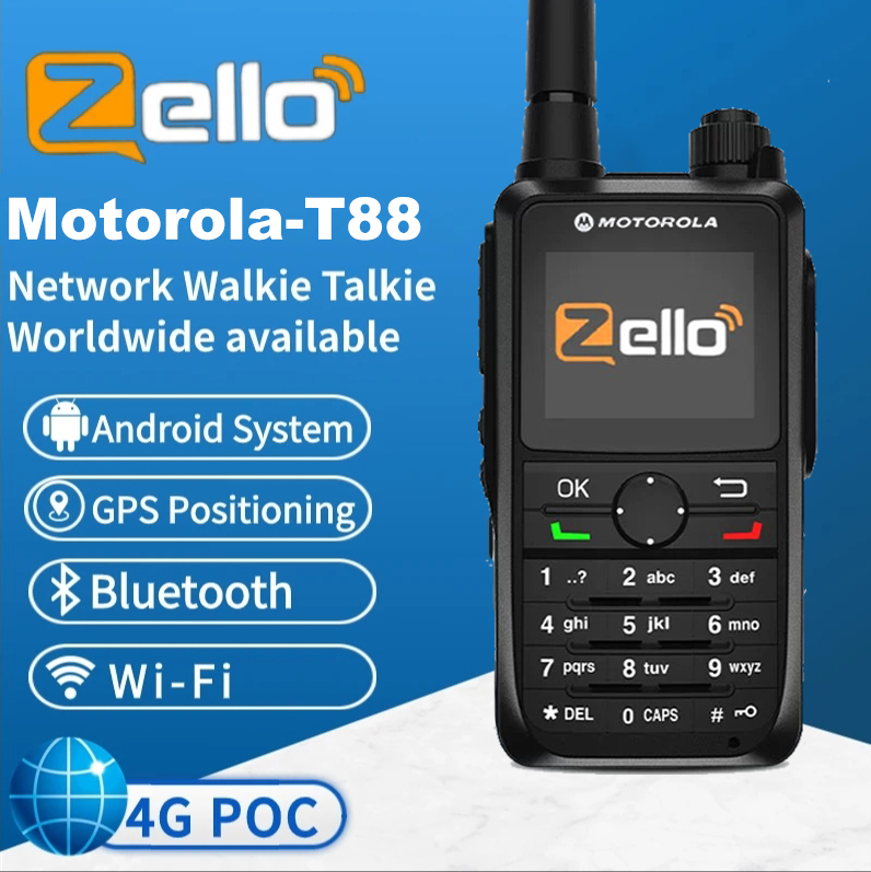【5000KM】วิทยุสื่อสาร Motorola T88 Zello Radio 4G SIM Network Long Wifi ...