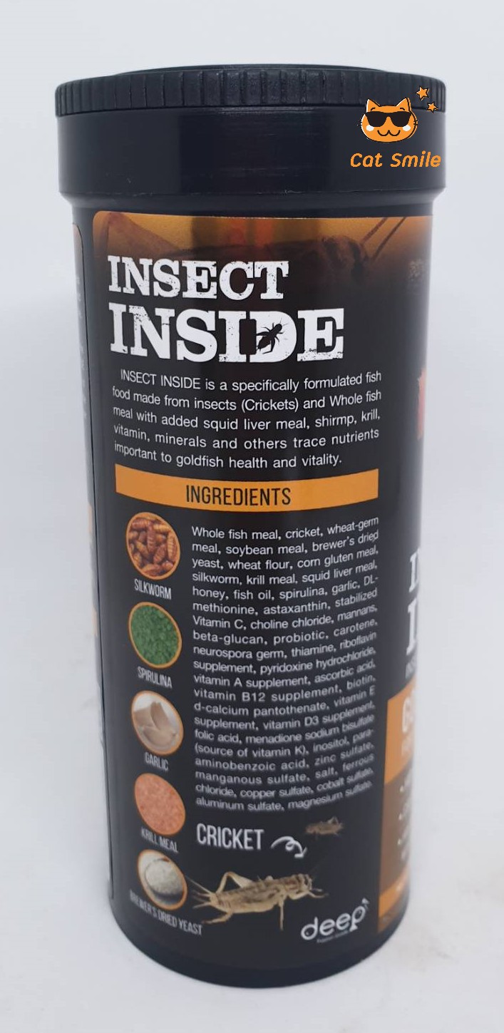 Deep Insect Inside อาหารปลาทอง ทุกสายพันธุ์ สูตรผสมโปรตีนจากแมลง สูตร ...