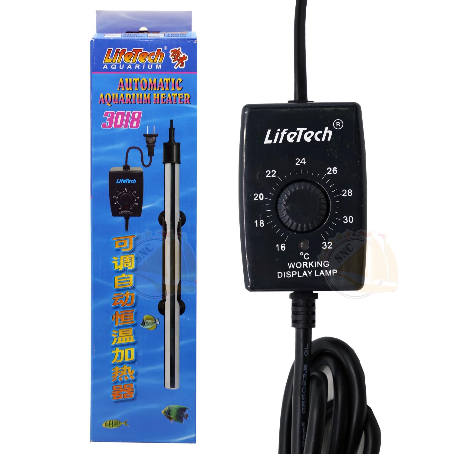 Lifetech Automatic Aquarium Heater 3018 ฮีตเตอร์ เครื่องควบคุมอุณหภูมิน้ำในตู้ปลา 300W สำหรับตู้ ...