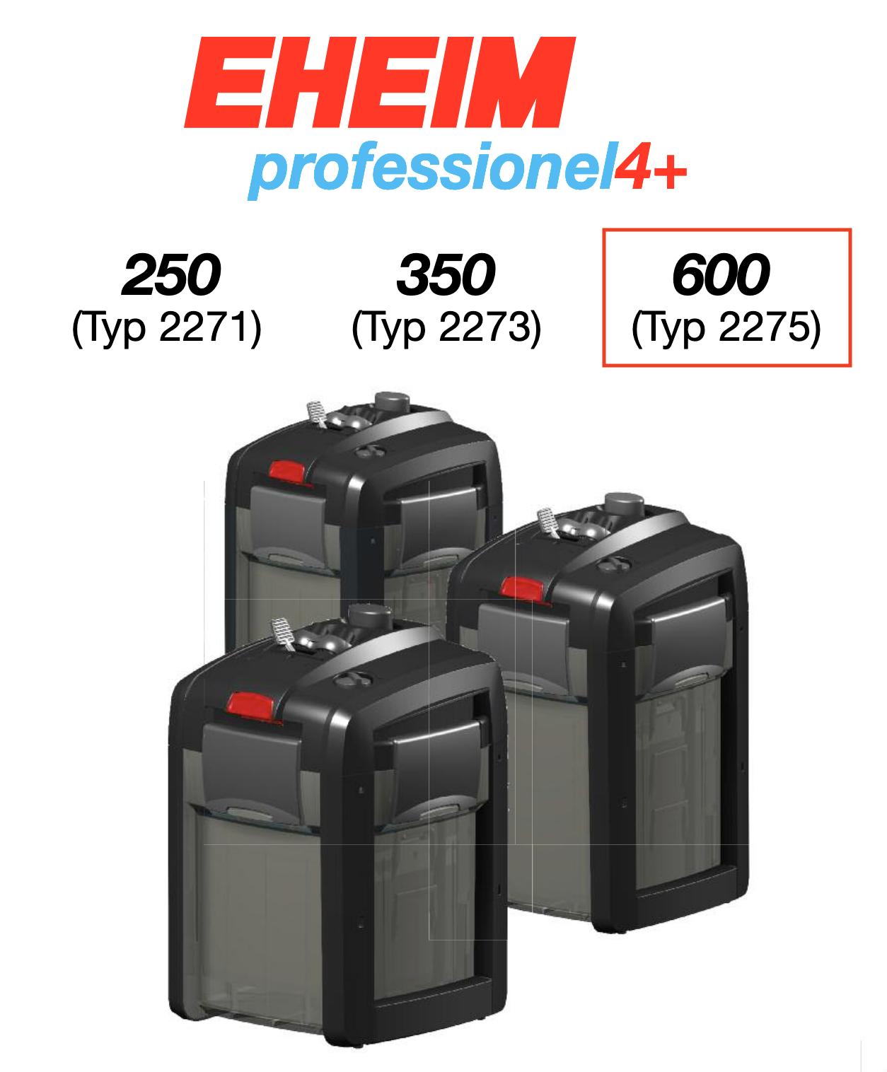 600 ลิตร (EH 2275) - EHEIM กรองภายนอกตู้ Professionel4+ เพิ่ม Xtender ยืดเวลาล้างกรอง | Ninekaow.com