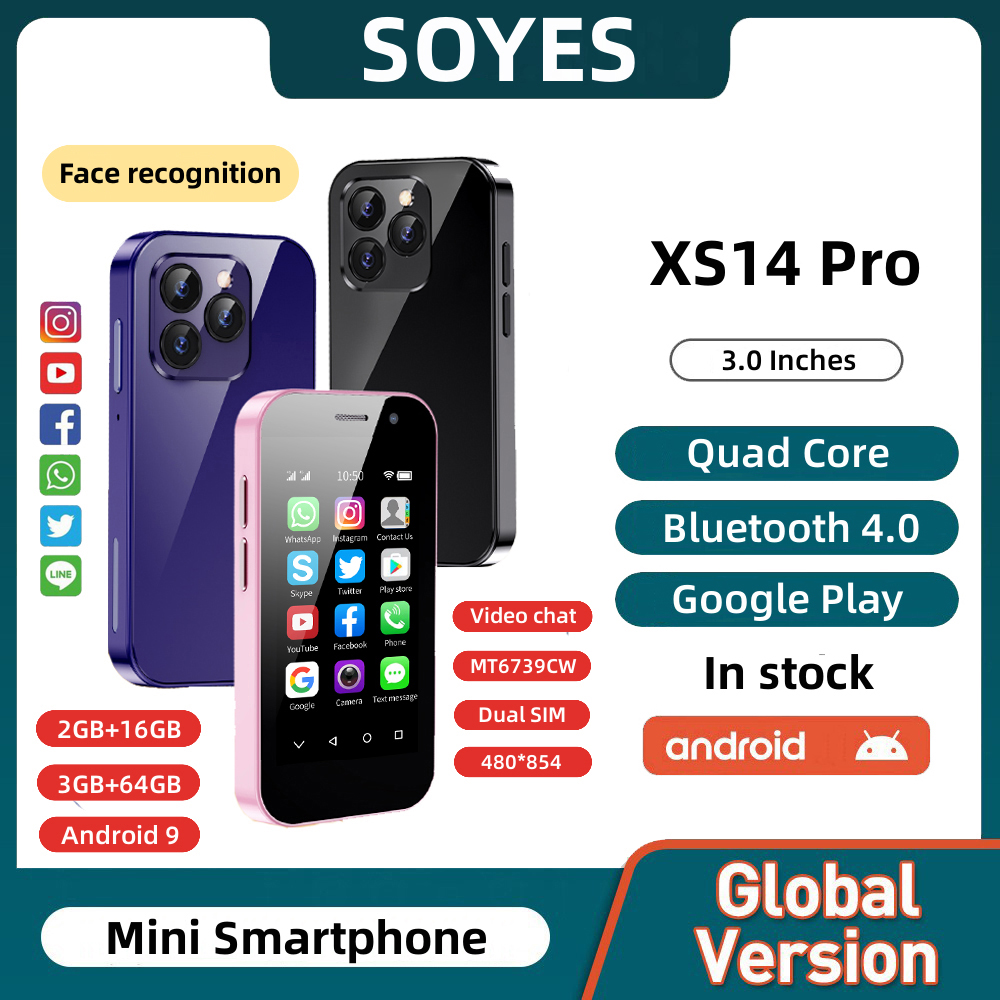 2024 New SOYES XS15 3G Mini Smartphone Quad Core 3.0Inches HD Screen ...