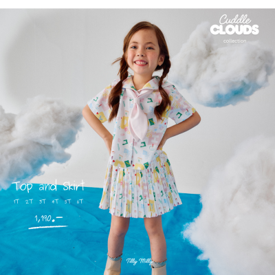 Tilly Milly ชุดเซ็ตกระโปรง (ลูกสาว) ลาย DIY - Cuddle Clouds
