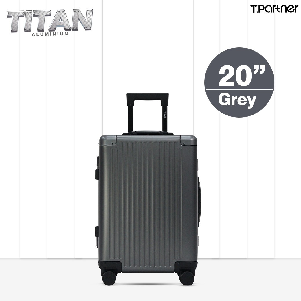[รับประกัน3ปี] Tpartner กระเป๋าเดินทาง รุ่น Titan Aluminium อลูมิเนียมแท้ 100% ขุมพลังแห่งการเดินทาง
