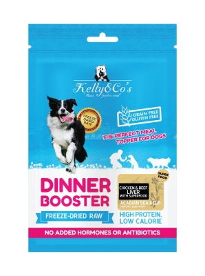 Kelly & Co's Freeze-Dried Raw DOG DINNER BOOSTER High Protein-low calorie