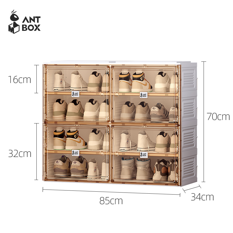 ANTBOX shoe storage cabinet 16/24/32/40 pairs without installation ...