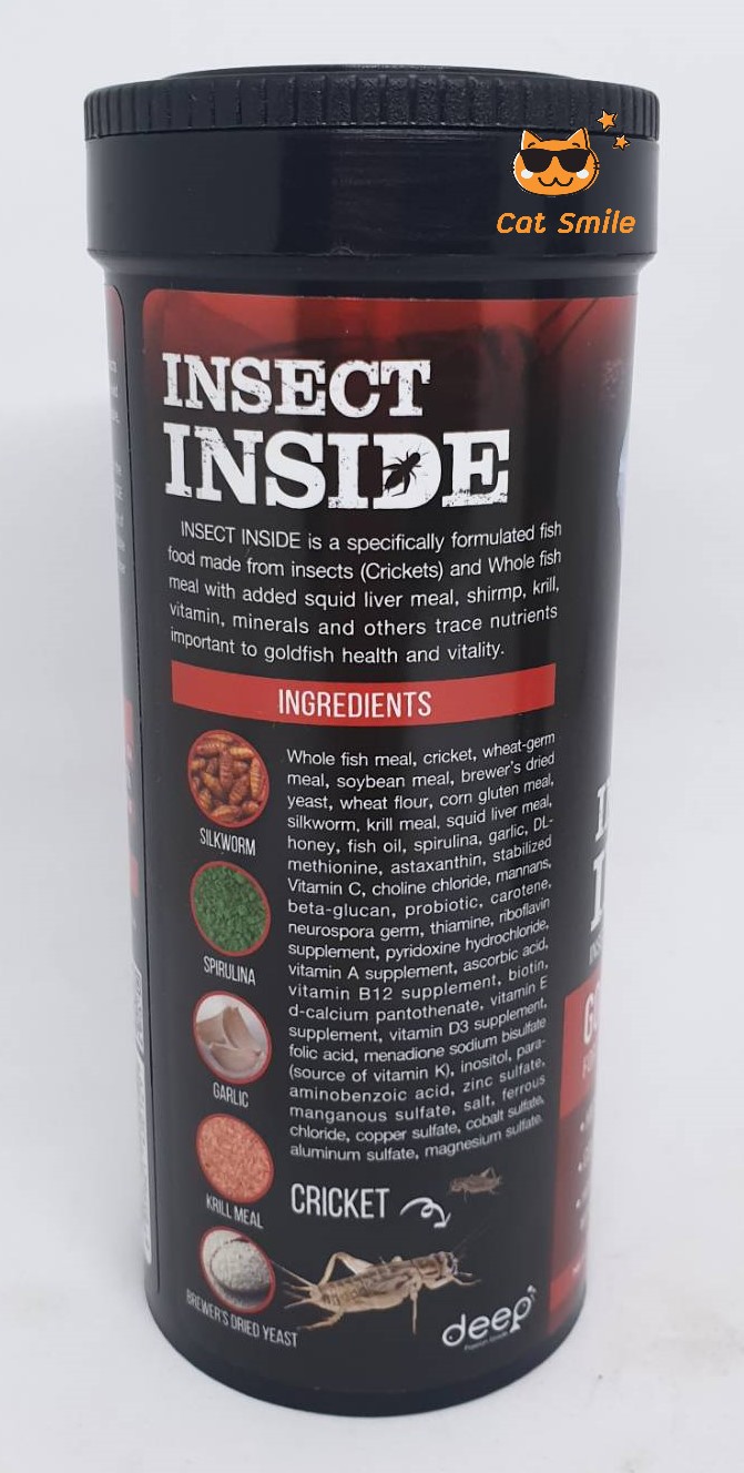 DEEP INSECT INSIDE อาหารปลาทอง สูตรผสมโปรตีนจากแมลง โปรตีนสูง เร่งโต ...