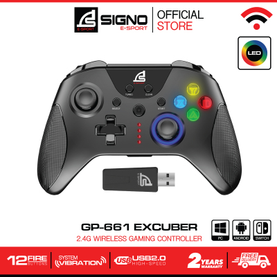 SIGNO E-Sport 2.4G Wireless Gaming Controller รุ่น EXCUBER WC-661 (จอย ...