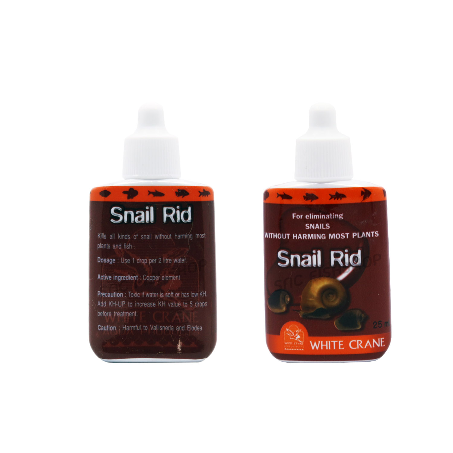 Snail Rid สเนลริด กำจัดหอยในตู้ปลา บ่อปลา 25ml | Ninekaow.com