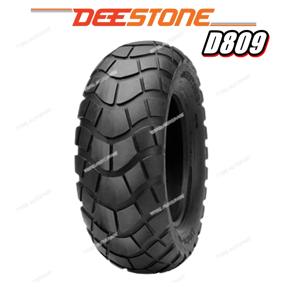ยางมอเตอร์ไซค์ขอบ 12 นิ้ว ยี่ห้อ DEESTONE รุ่น D809 TL ขนาด 100/90-10 ,120/70-12 ,130/70-12