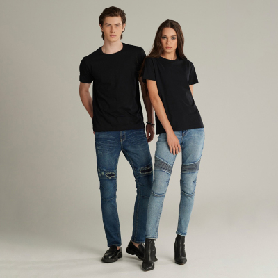 Mc Jeans เสื้อยืด Mc Basic เสื้อยืดสีพื้น 9 สี (1 แพคบรรจุ 1 ตัว) โลโก mc ที่แขน MTSP891