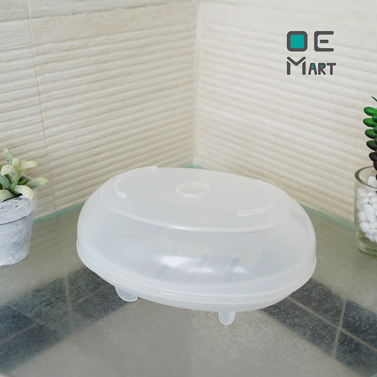Soap box, soap box with lid, with oval shape design, can stored any ...