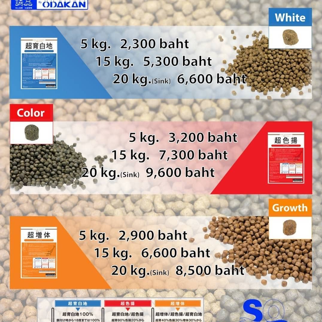 Odakan เ่ร่งโต อาหารปลาคาร์ฟ Premium นำเข้าจากญี่ปึ่น | Ninekaow.com