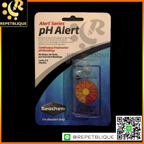 Seachem pH Alert แผ่นแปะวัดค่า pH ในน้ำ ตัวอ่านค่าความเป็นกรด-ด่าง ใช้ได้เฉพาะน้ำจืด 1 แผ่น ...