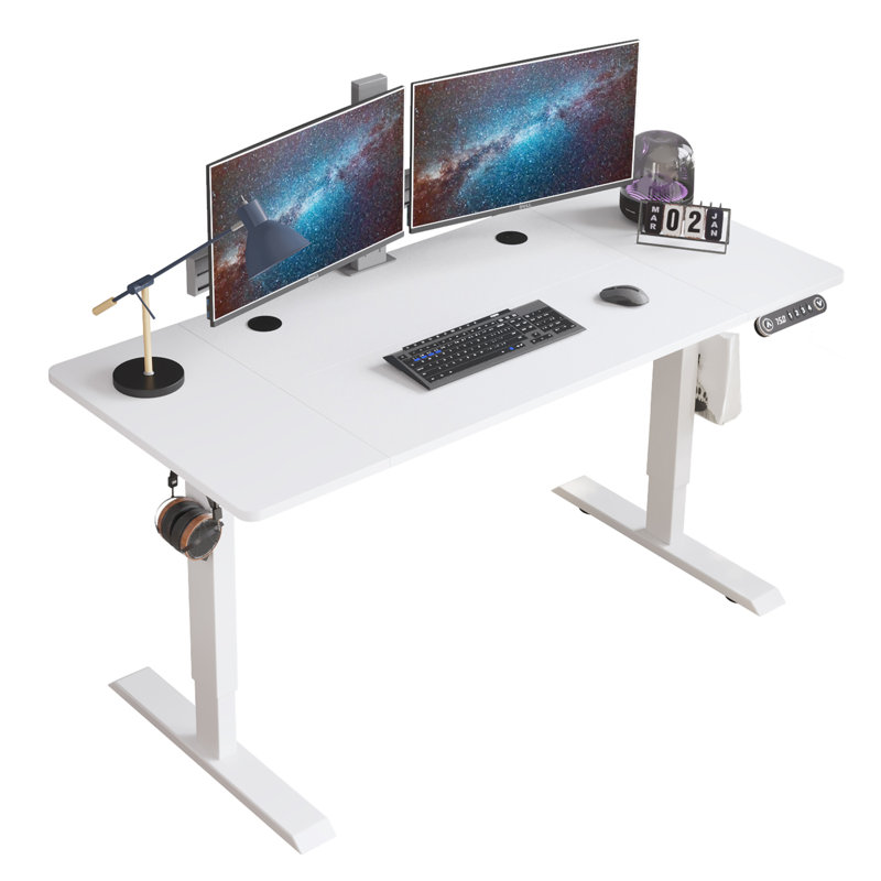 BilBil 55 inches 1.4M Electric Standing Desk Single Motor Desk Height ...